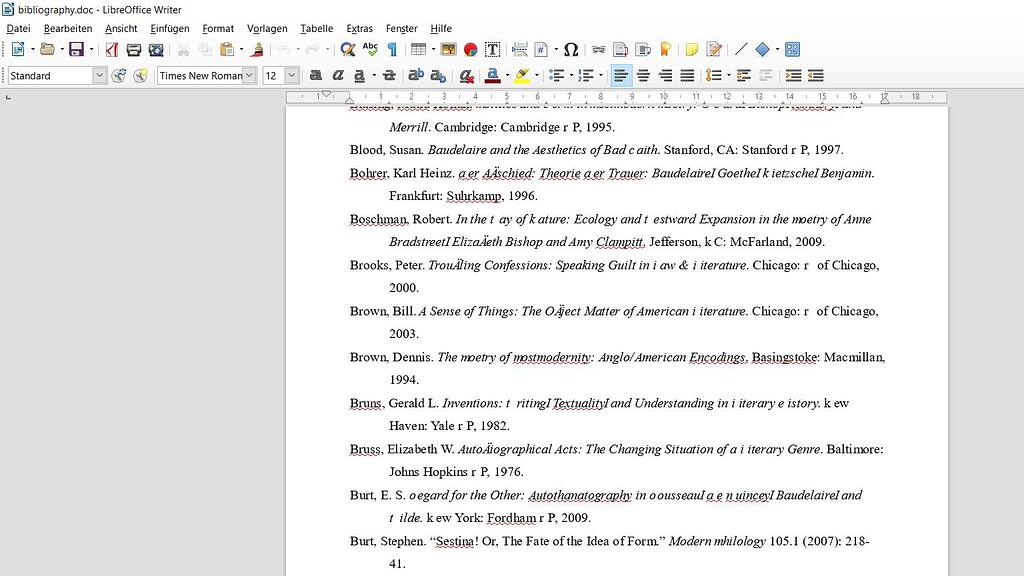 Writer - Problems with bibliography formatting - English - Ask LibreOffice