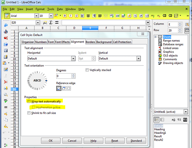 CALC How Do I Change The Keyboard Shortcut For A Line Break Within A 