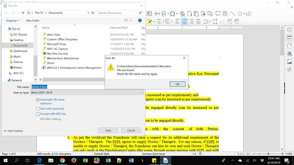 Could Not Save File Message File Not Found Check The File Name And Try Again English 
