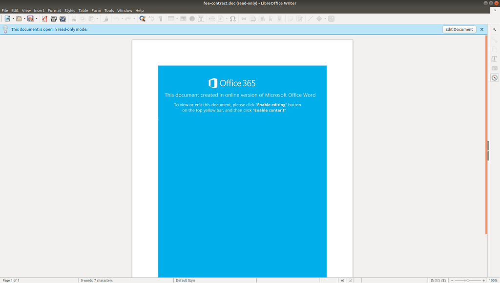 office 365 document contents not displayed - English - Ask LibreOffice