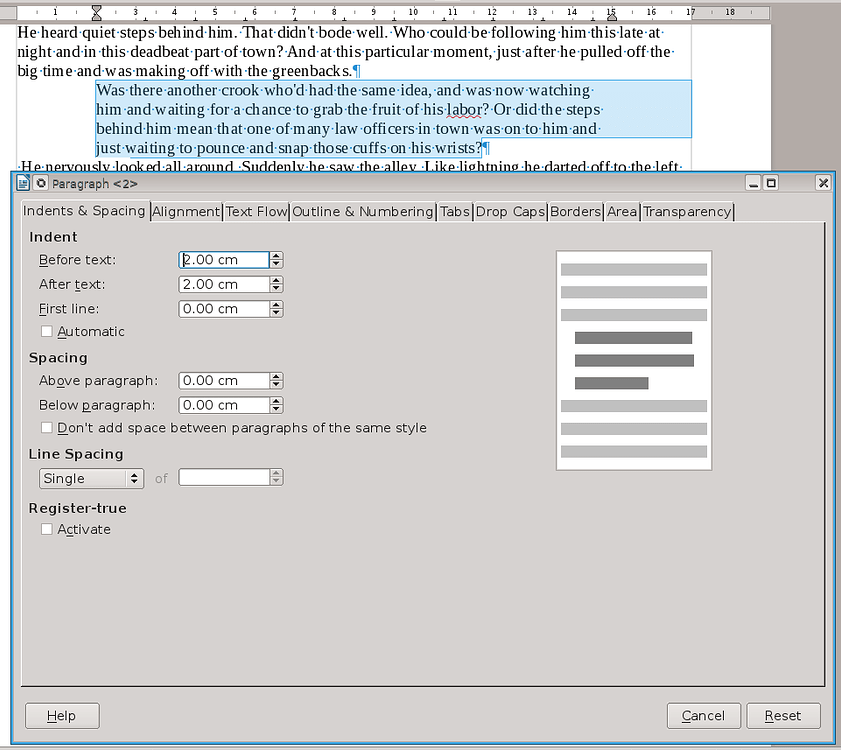 How do I set temporary tabs in Writer? - English - Ask LibreOffice