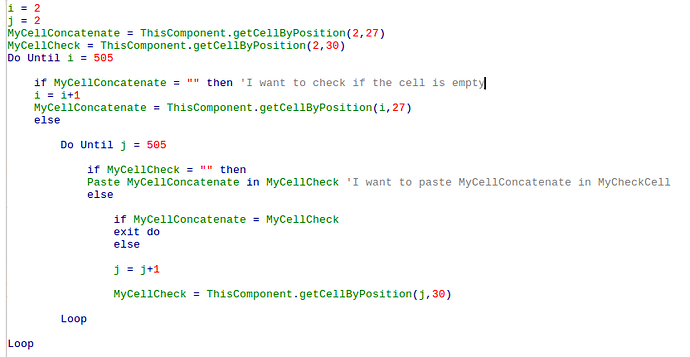 Two Loops Together In Libreoffice Basic And Paste Function English Ask LibreOffice