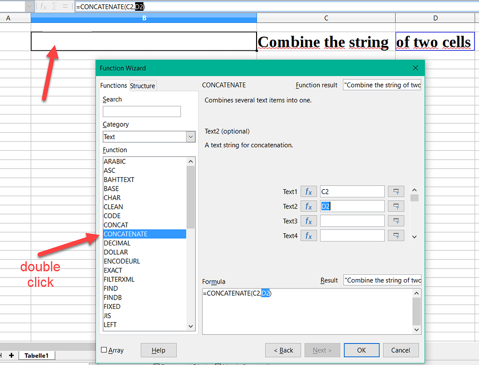 Combine the string of two cells in one cell using BASIC - English - Ask ...
