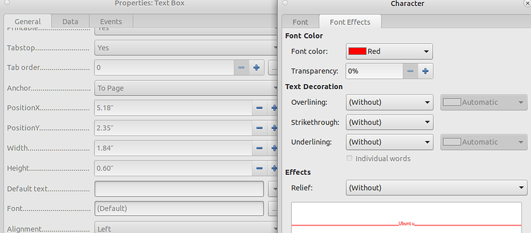 How to change font color of form elements in Base reports? - English ...