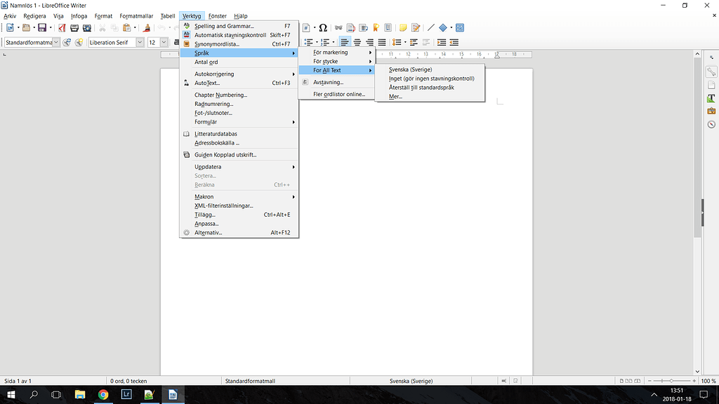 How to add UK English to Swedish LibreOffice - English - Ask LibreOffice