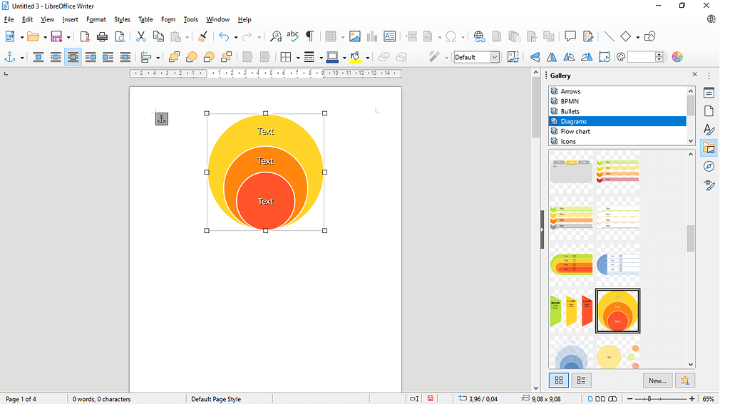 Writer: use of 'Text' on Gallery objects - English - Ask LibreOffice