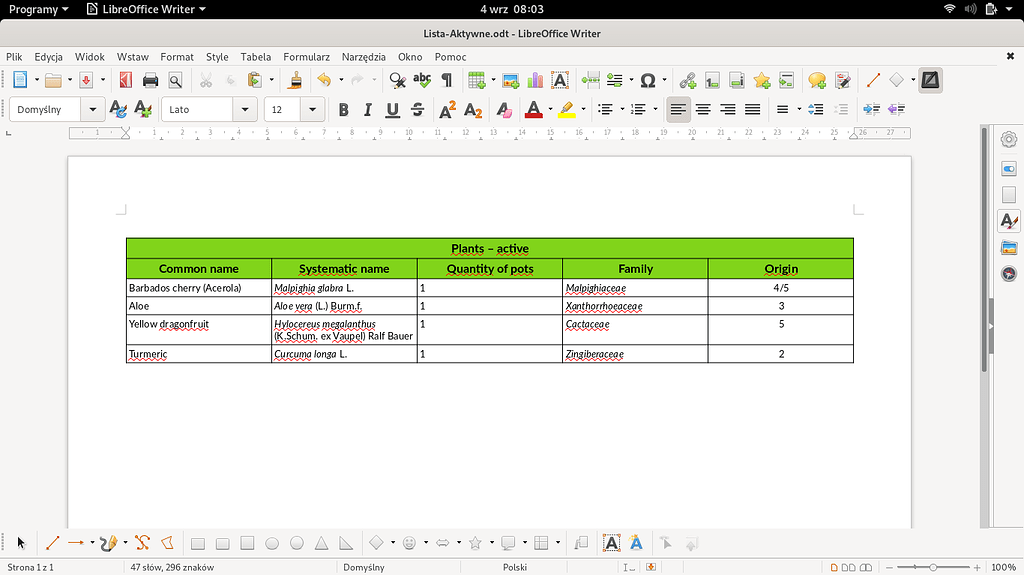 Why LO Writer doesn't save all the table properties? - English - Ask ...