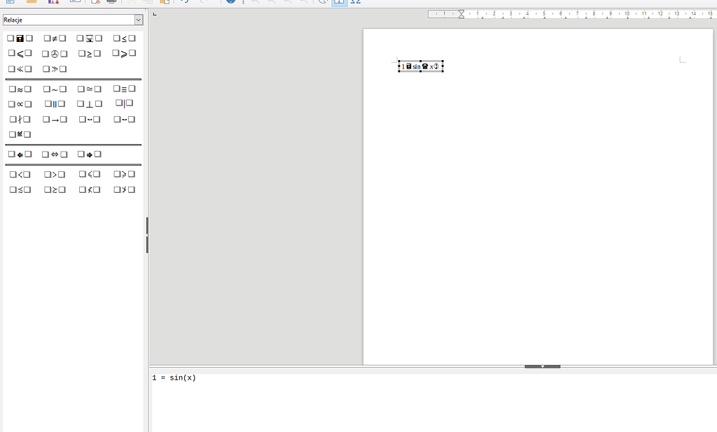 Some of the signs don't work in formulas (Writer) - English - Ask ...