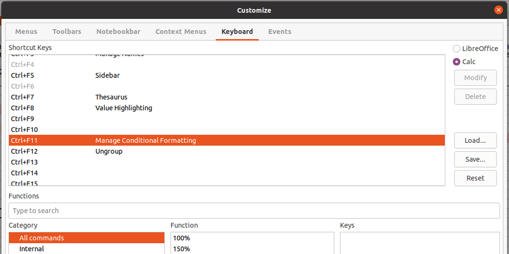 Keyboard assignment only working on sheet where assigned - English ...