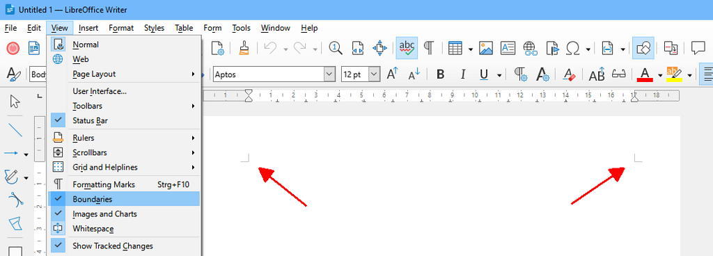 How to show Page Margins in LibreOffice Draw? - English - Ask LibreOffice