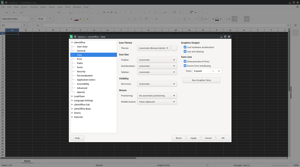 Libreoffice 7.4.3.2 permanently stuck in light mode Debian KDE - English - Ask LibreOffice