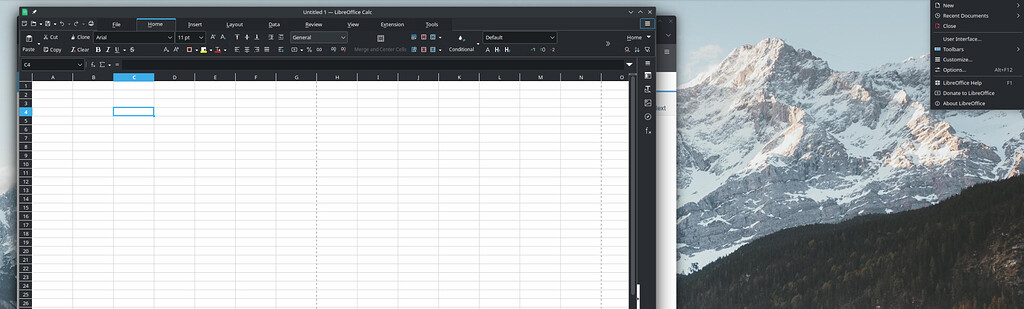 Calc Context Menu Alignment Issues - English - Ask LibreOffice