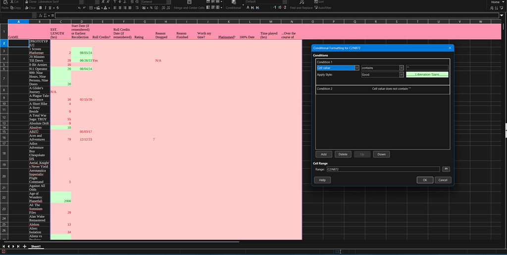 Automatically change background color whether cell contains text and/or no text (including ...