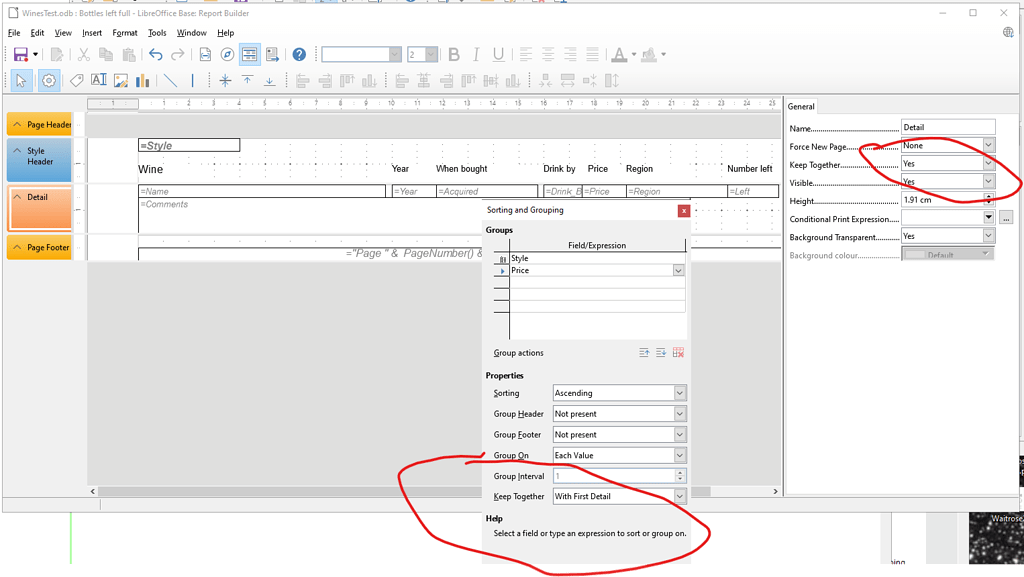 Two issues with Report Builder - English - Ask LibreOffice