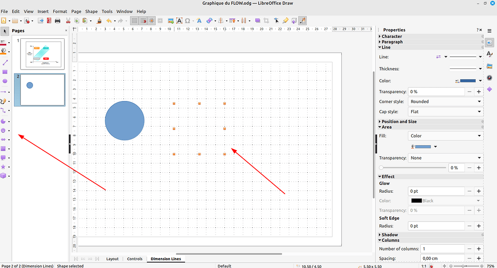 Cannot insert a circle pie shape in Draw - English - Ask LibreOffice