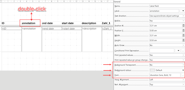 How to style / format table control headers? - English - Ask LibreOffice