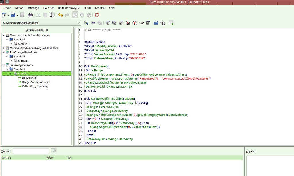Les macros pour newbies - Français - Ask LibreOffice