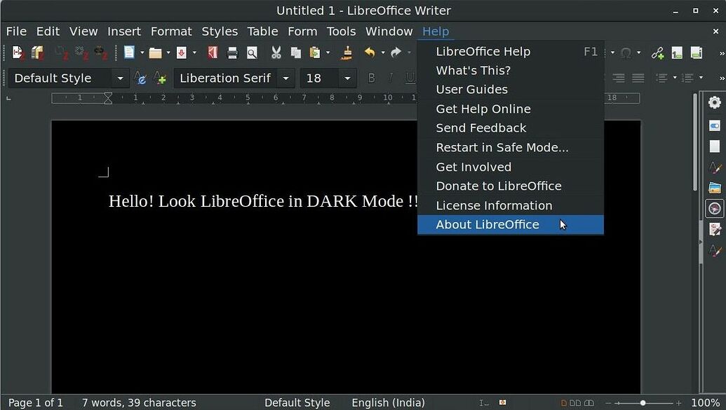 Is there a 'dark mode' for Libre Office - English - Ask LibreOffice