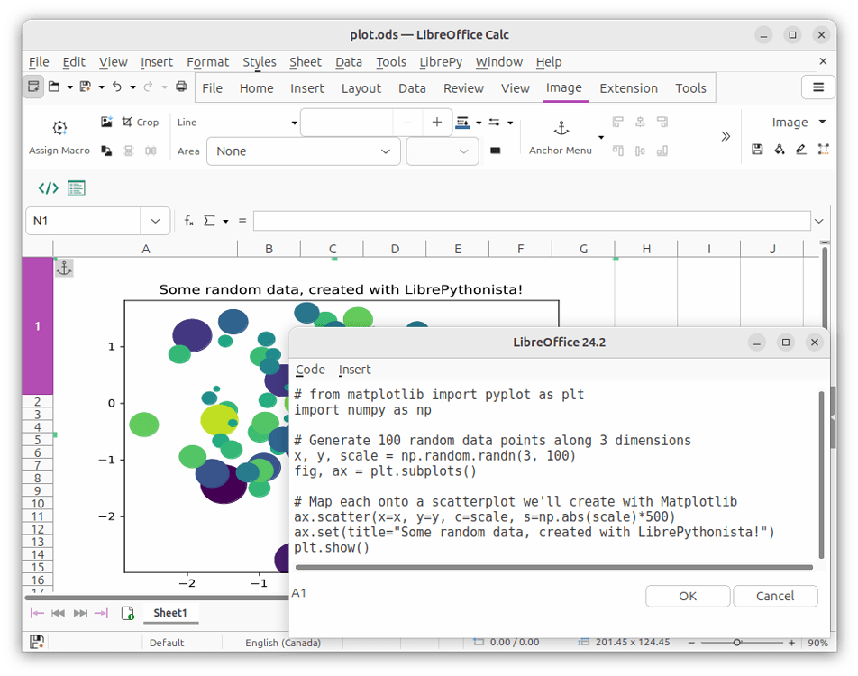 Introducing New LibrePythonista Extension. The power of python now ...