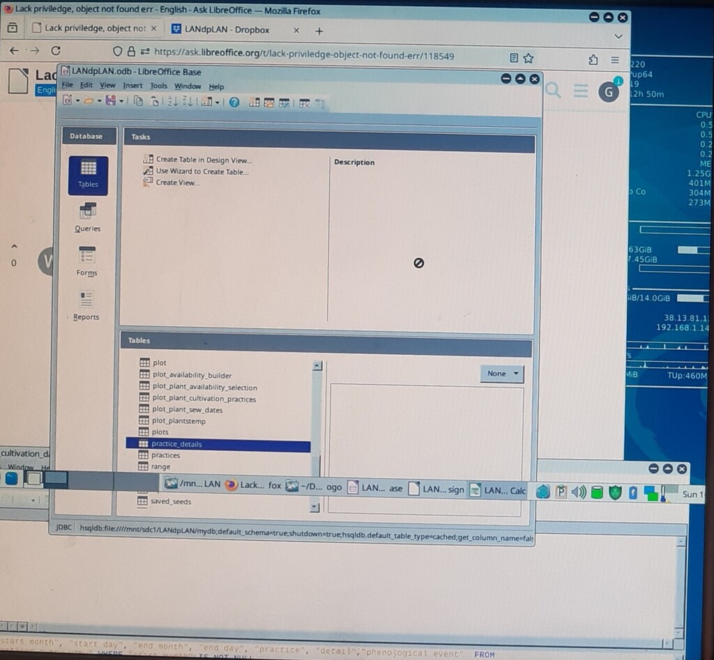 Froze while dragging calc data to base tables - English - Ask LibreOffice