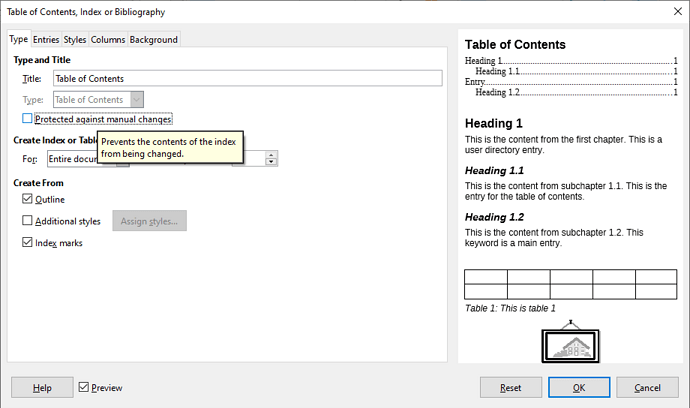 Cannot Insert Section Or Page BEFORE Table Of Contents English Ask LibreOffice