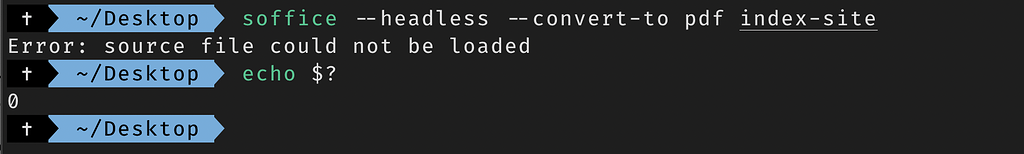 Headless Libreoffice Fails With Zero Status Code English Ask