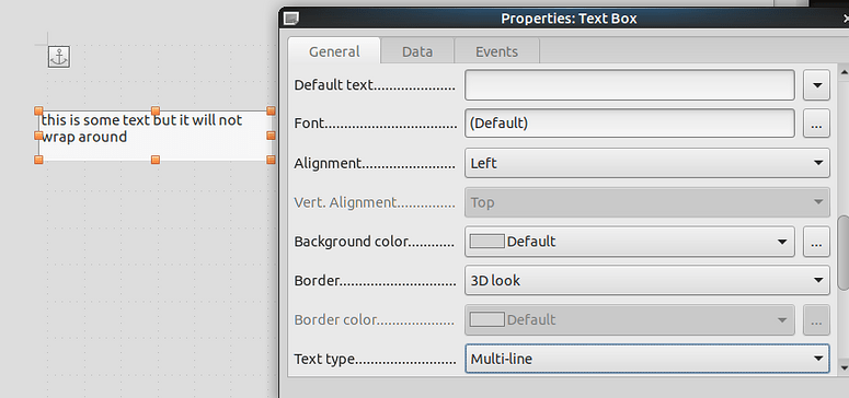 Form Control text box vertical alignment - English - Ask LibreOffice
