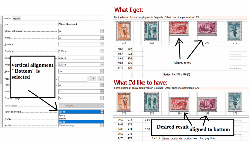 LibreOffice Base - alignment of images in Base report - English - Ask ...