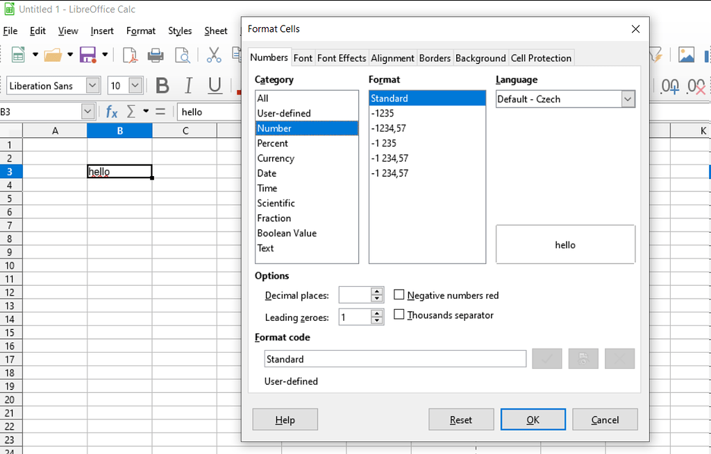 Cell formatting issue - how can "hello" be a number? - English - Ask ...