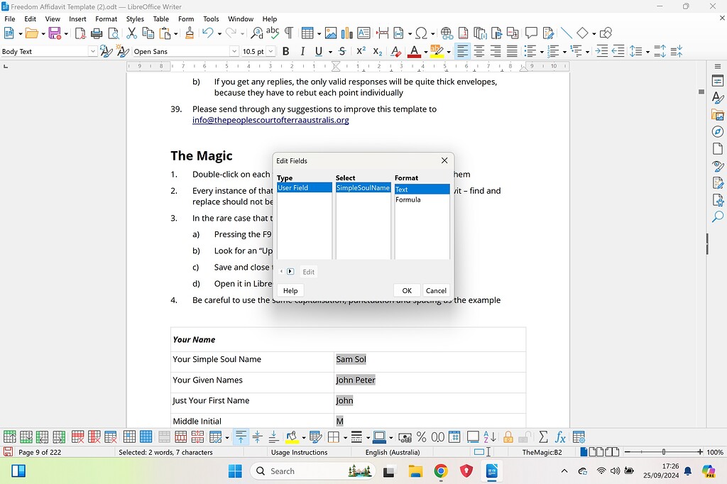 How do I edit / add text in in the edit fields function - English - Ask ...