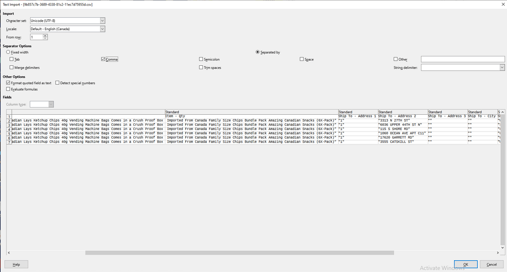 Trouble Opening Csv File English Ask Libreoffice