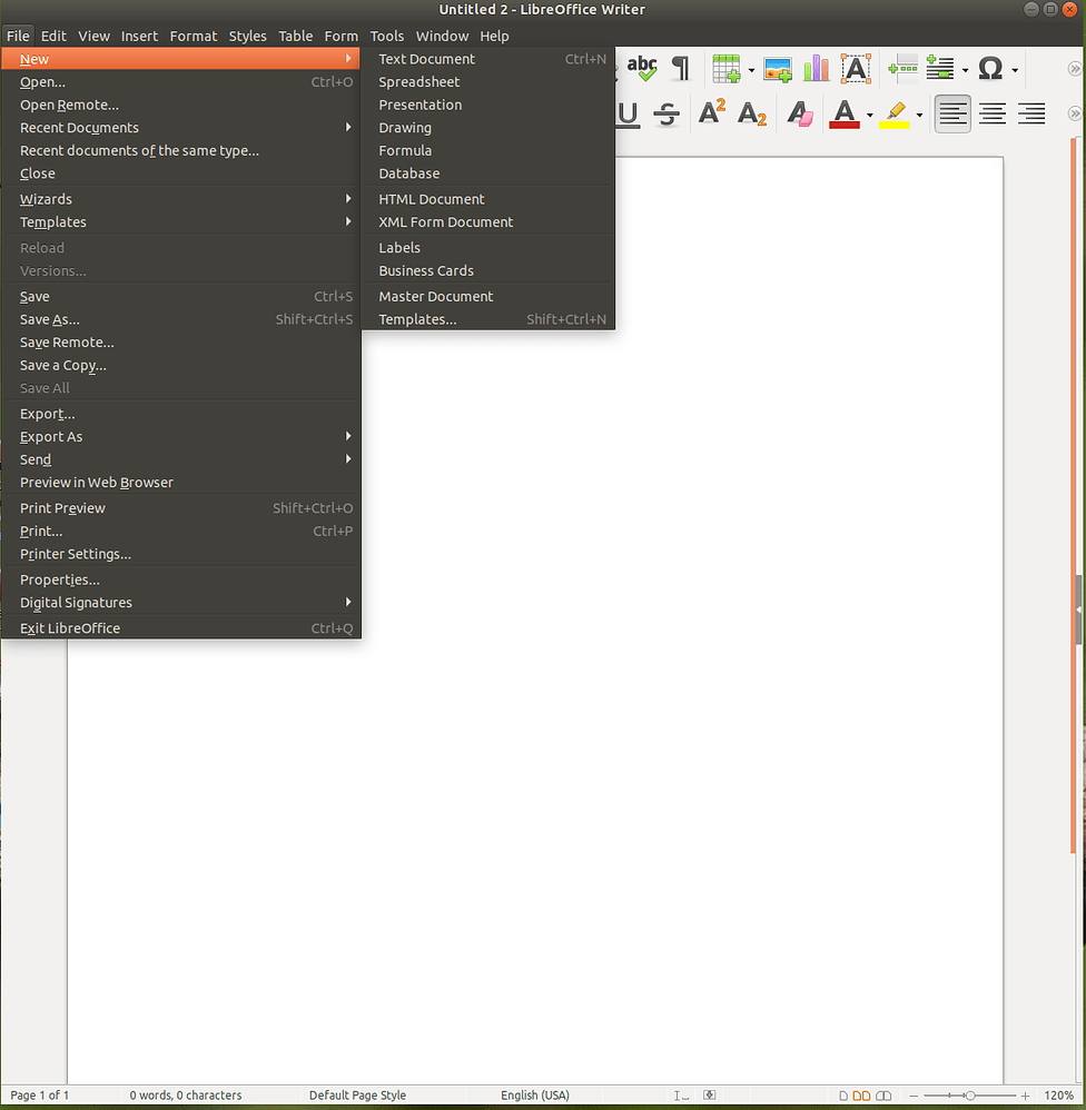 How to get a screenshot of a LibreOffice alt menu? - English - Ask ...