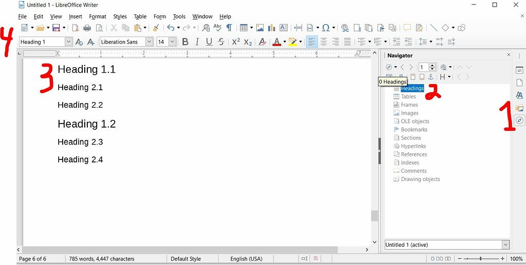 Navigation Pane and Collapsable Lists - English - Ask LibreOffice