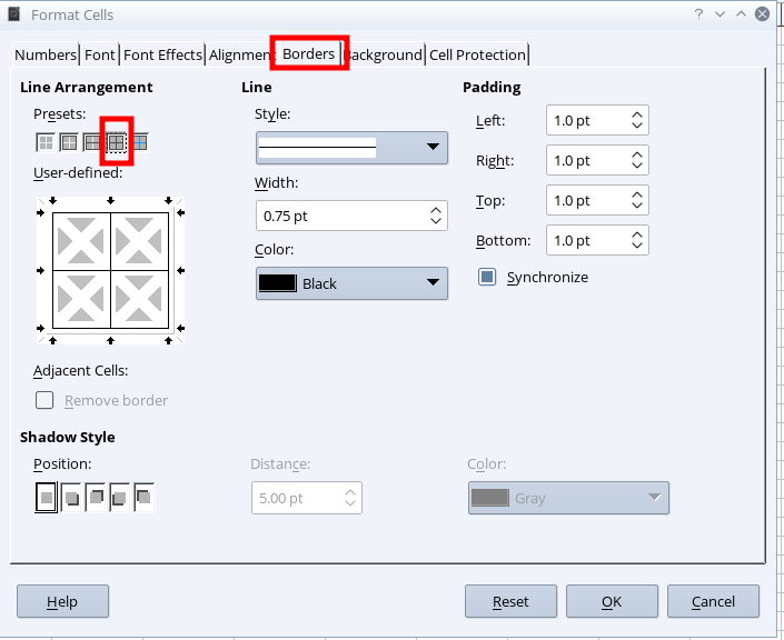 How Can I Set Up Horizontal And Vertical Lines On A Spreadsheet