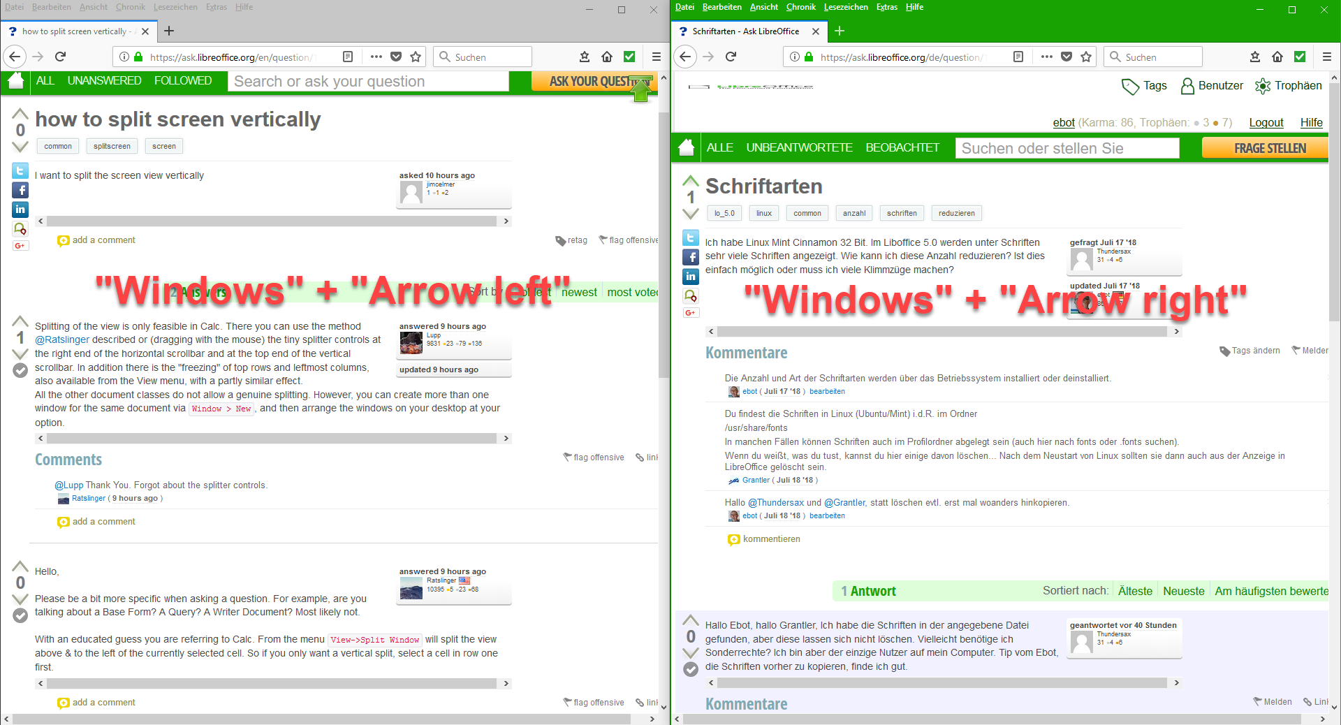 How To Split Screen Vertically English Ask LibreOffice