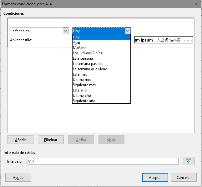 Colorear Filas Por Fechas Mediante Macro O Filtro Espa ol Ask LibreOffice