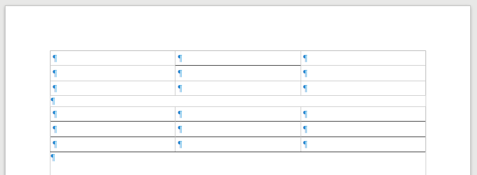 How Can I Underline A Single Row In A Writer Table In Docx Format 