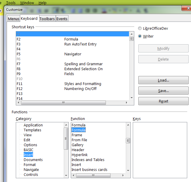 Shortcut To Insert Formula In Writer Document English Ask LibreOffice