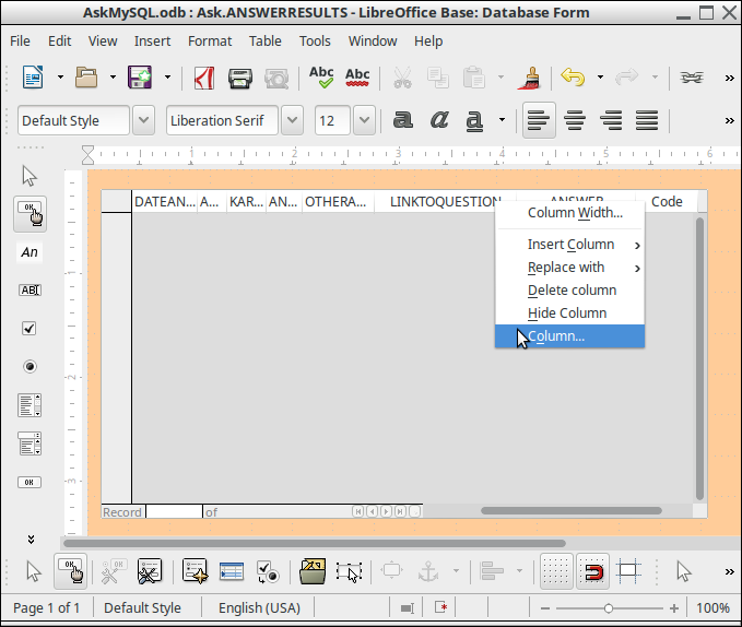 How Can I Wrap Text At Table Database English Ask LibreOffice