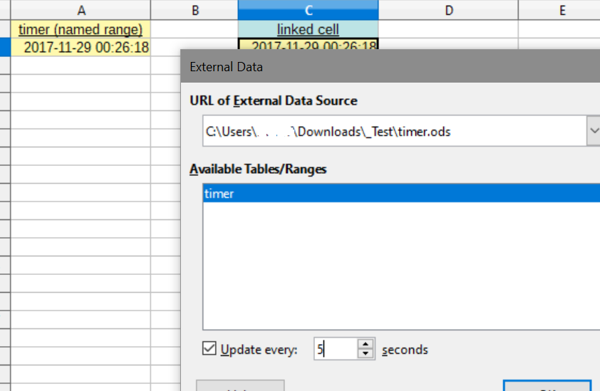 Is It Possible To Insert A Running Clock In A Calc Spreadsheet Cell