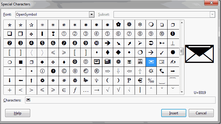 Where Do I Find Symbol To Address Envelopes English Ask LibreOffice