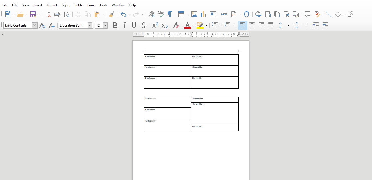 How To Prevent Rows From Aligning In Writer English Ask LibreOffice