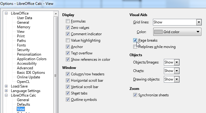 How Do I Permanently Turn Off Page Breaks In Calc English Ask LibreOffice