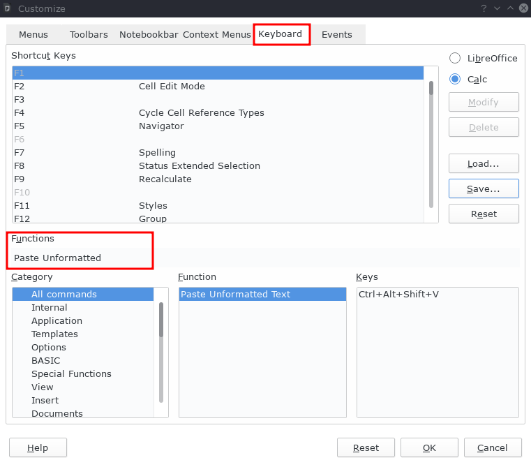 Function To Copy And Paste As Unformatted Text English Ask LibreOffice