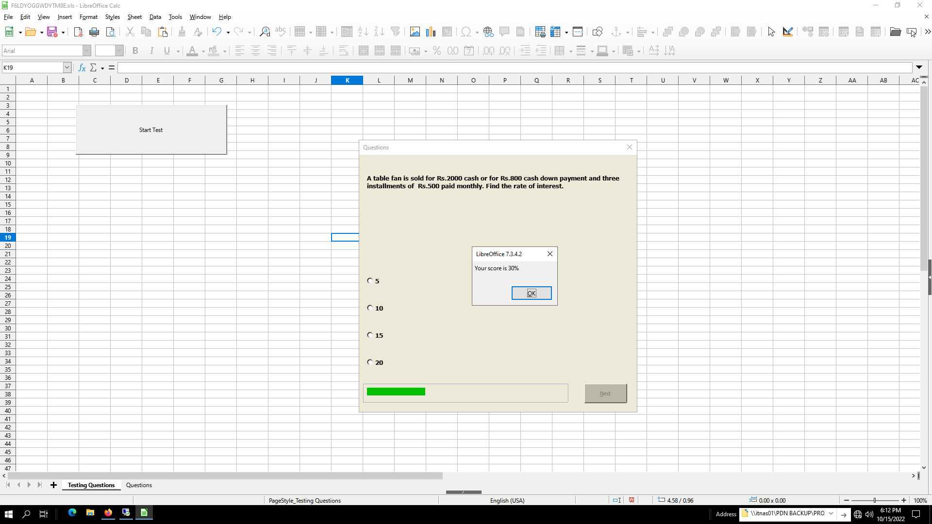 Macro for creating question answer dialog - English - Ask LibreOffice