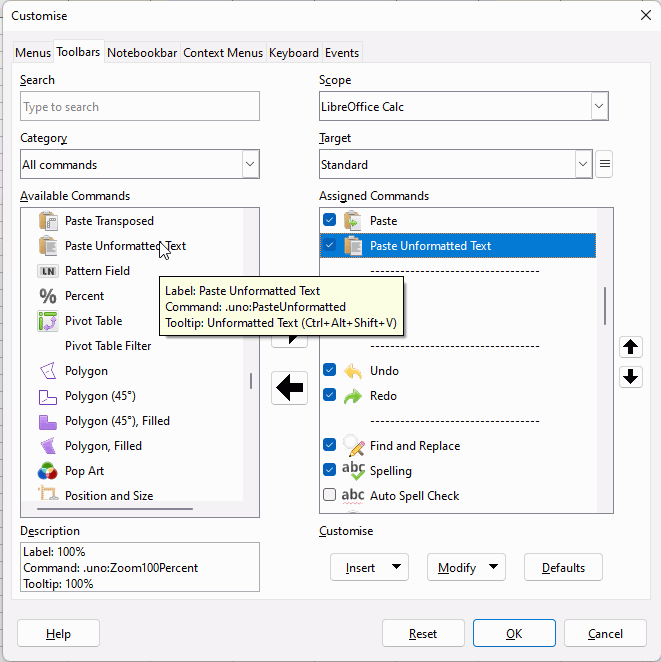 Macro To Copy Paste as Text English Ask LibreOffice