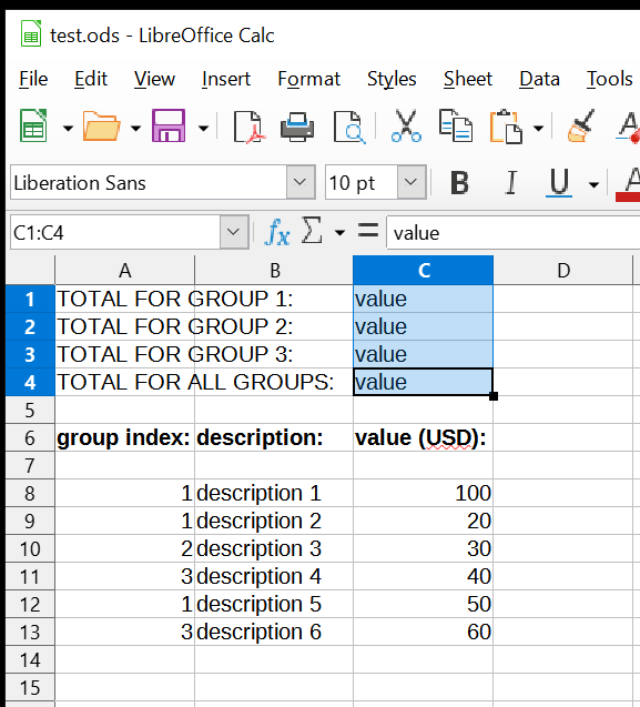 Calc How To Sum Rows With A Specific Index At Their Specific Column 