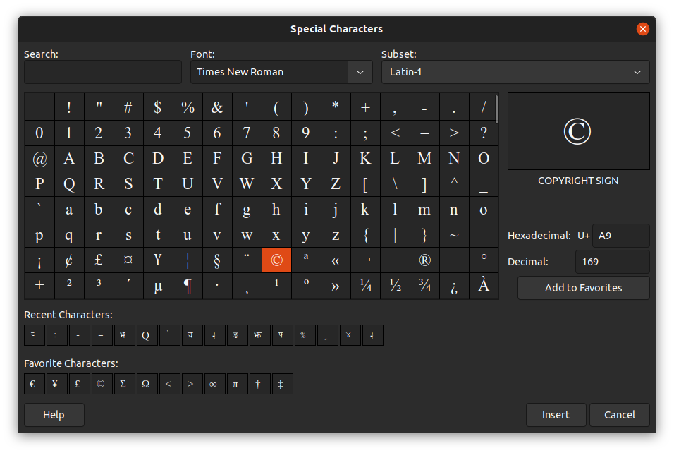 Insertion Of Special Characters Using Hex Values On LibreOffice 7 2 2 2
