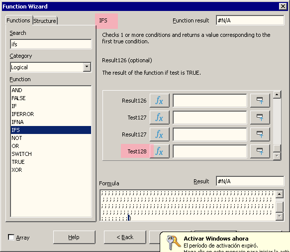 LibreOffice Calc IF ISNUMBER SEARCH With 100 Conditions English 