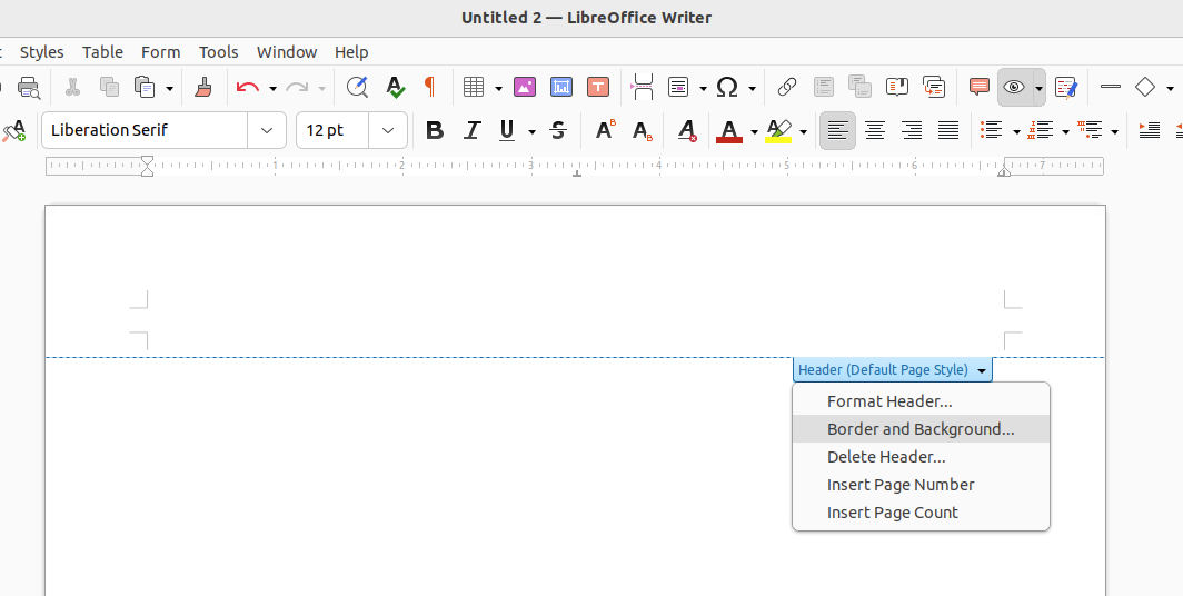 How do I set a background colour for the background of page headers in Writer? - English - Ask ...